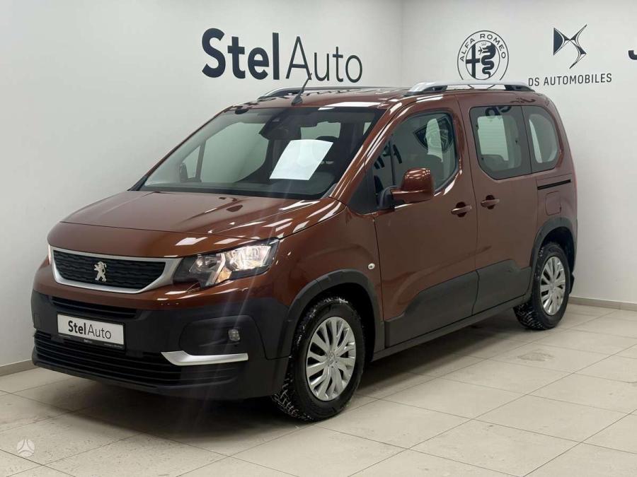 Brūns Peugeot Rifter 2019 Viļņa, ar dzinēja tilpumu 1.50 L un nobraukumu 72 tūkst. km par 13500 €, foto 1 vietnē AUTOMOTO.COM.LV