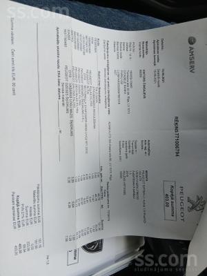Grey Peugeot Rifter 2019 in Riga, with an engine capacity of 1.50 L and mileage of 112 thousand km for 7200 €, photo 12 on AUTOMOTO.COM.LV