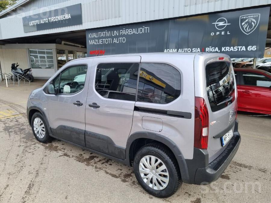 Grey Peugeot Rifter 2020 in Riga, with an engine capacity of 1.50 L and mileage of 120 thousand km for 10800 €, photo 5 on AUTOMOTO.COM.LV