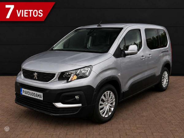Grey Peugeot Rifter 2020 in Vilnius, with an engine capacity of 1.50 L and mileage of 122 thousand km for 14550 €, photo 1 on AUTOMOTO.COM.LV