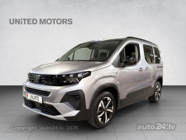 Pelēks Peugeot Rifter 2024 Tallina, ar dzinēja tilpumu 1.50 L un nobraukumu 31 tūkst. km par 26990 €, foto  vietnē AUTOMOTO.COM.LV