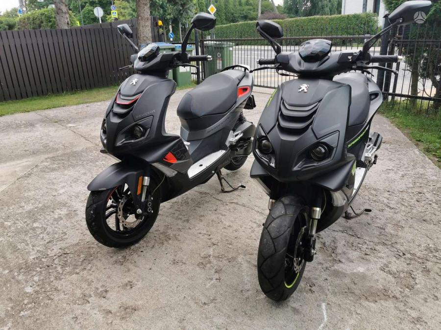 Black Peugeot Speedfight 2020 in Kaunas, with an engine capacity of 49.00 L and mileage of 10 thousand km for 1200 €, photo 1 on AUTOMOTO.COM.LV