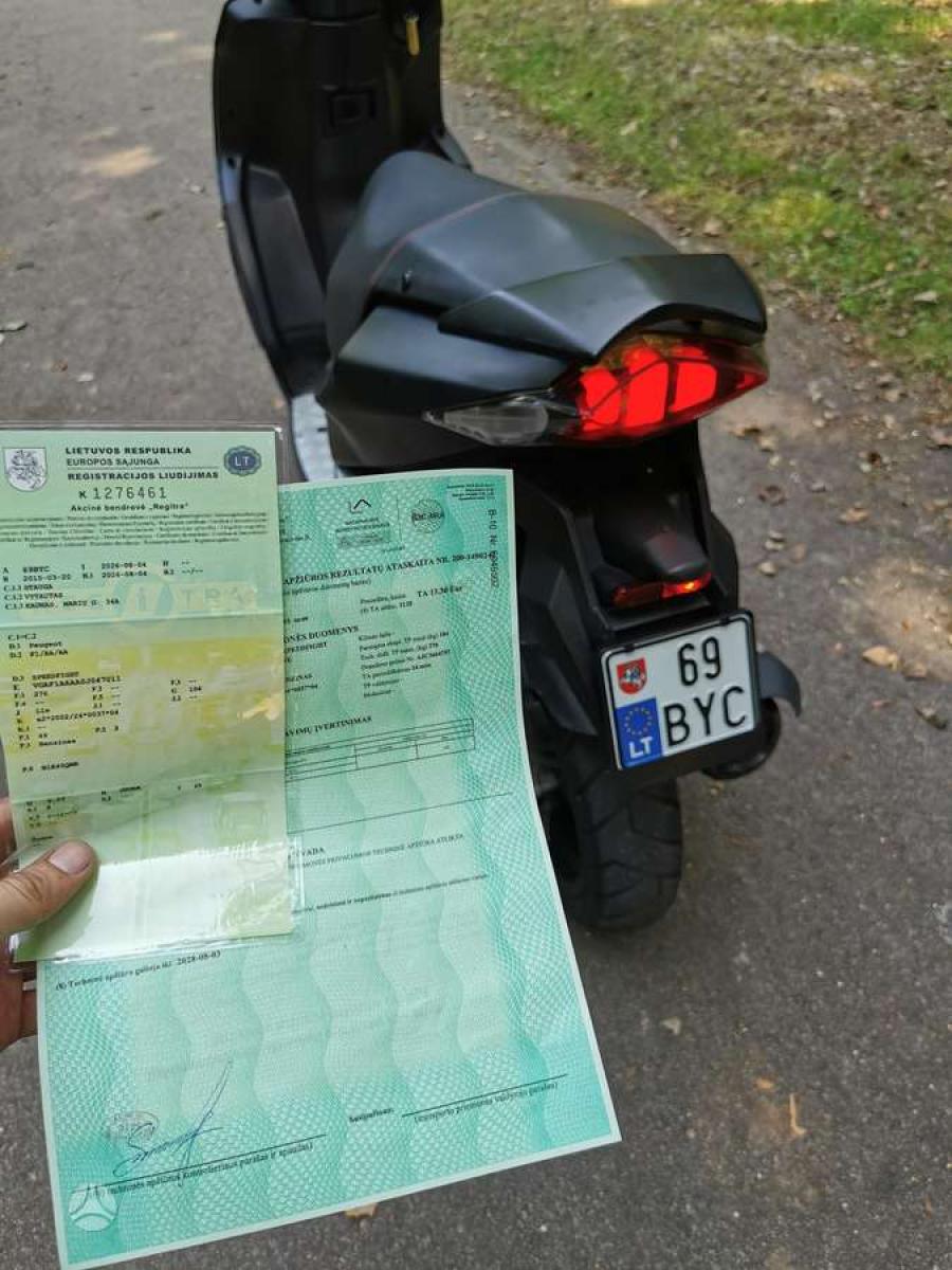Black Peugeot Speedfight 2020 in Kaunas, with an engine capacity of 49.00 L and mileage of 10 thousand km for 1200 €, photo 10 on AUTOMOTO.COM.LV