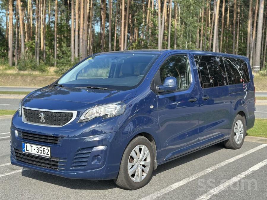 Blue Peugeot Traveller 2018 in Riga, with an engine capacity of 2.00 L and mileage of 84 thousand km for 18500 €, photo 1 on AUTOMOTO.COM.LV