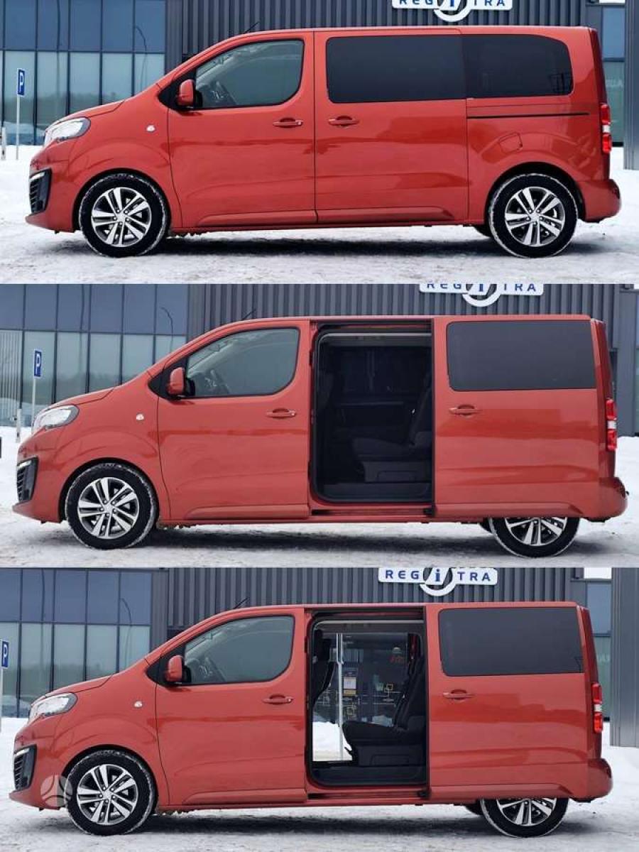 Red Peugeot Traveller 2017 in Siauliai, with an engine capacity of 1.56 L and mileage of 265 thousand km for 13290 €, photo 8 on AUTOMOTO.COM.LV