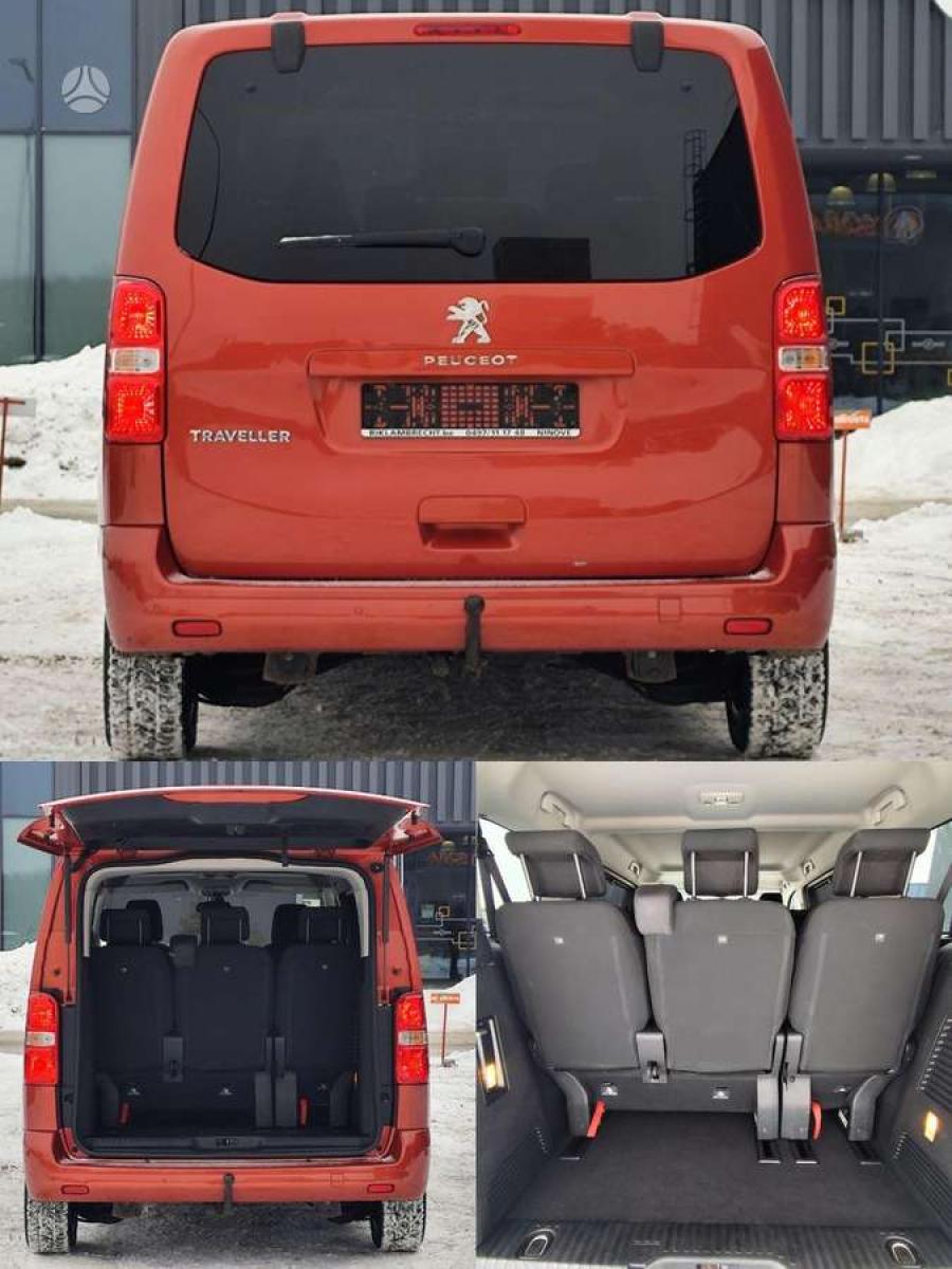 Red Peugeot Traveller 2017 in Siauliai, with an engine capacity of 1.56 L and mileage of 265 thousand km for 13290 €, photo 10 on AUTOMOTO.COM.LV