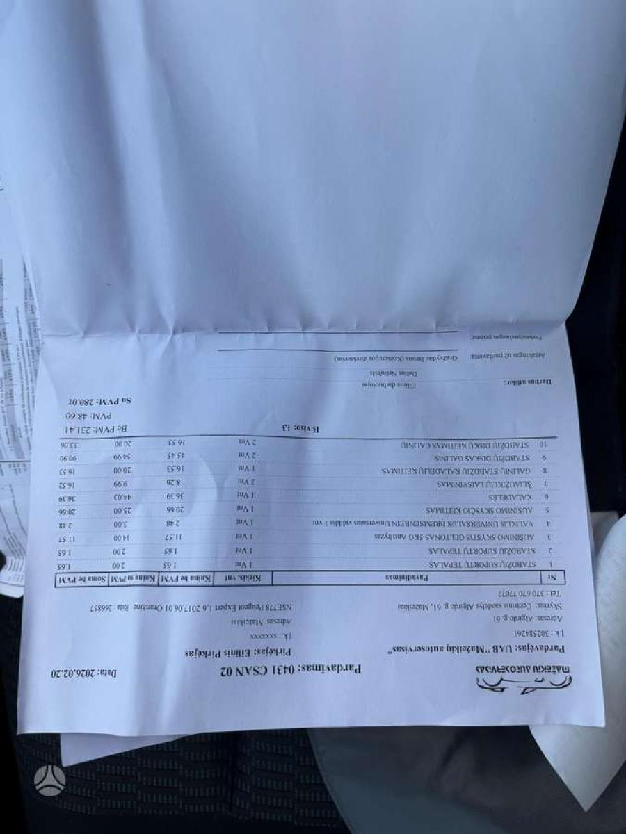 Красный Пежо Traveller 2017 в Клайпеда, объемом двигателя 1.56 л и пробегом 274 тыс. км за 15300 €, фото 22 на AUTOMOTO.COM.LV