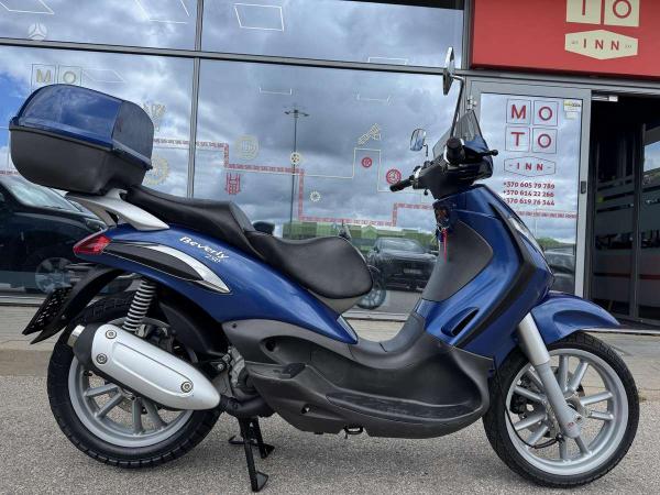 Blue Piaggio Beverly 2004 in Vilnius, with an engine capacity of 0.25 L and mileage of 25 thousand km for 1499 €, photo 8 on AUTOMOTO.COM.LV