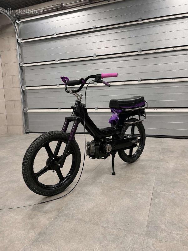 Black Piaggio Ciao 1980 in Ukmerge, with an engine capacity of 0.00 L and mileage of 0 thousand km for 800 €, photo 3 on AUTOMOTO.COM.LV
