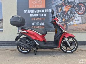 Red Piaggio Liberty 2016 in Panevezys, with an engine capacity of 0.13 L and mileage of 21 thousand km for 1450 €, photo 4 on AUTOMOTO.COM.LV