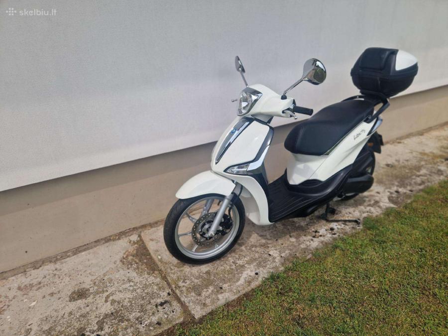 White Piaggio Liberty 2025 in Kedainiai, with an engine capacity of 49.00 L and mileage of 23 thousand km for 2800 €, photo 9 on AUTOMOTO.COM.LV