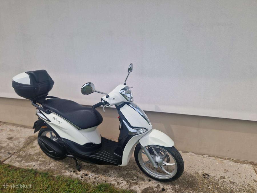 White Piaggio Liberty 2025 in Kedainiai, with an engine capacity of 49.00 L and mileage of 23 thousand km for 2800 €, photo 14 on AUTOMOTO.COM.LV