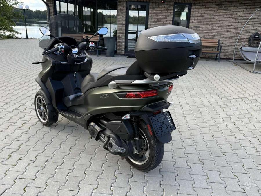 Green Piaggio MP3 2018 in Vilnius, with an engine capacity of 0.50 L and mileage of 14 thousand km for 4950 €, photo 8 on AUTOMOTO.COM.LV