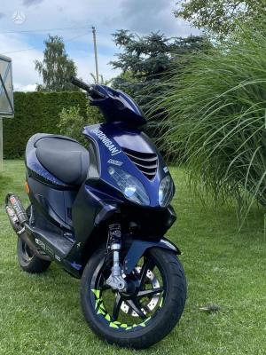 Black Piaggio NRG 2010 in Birzai, with an engine capacity of 70.00 L and mileage of 36 thousand km for 1000 €, photo  on AUTOMOTO.COM.LV