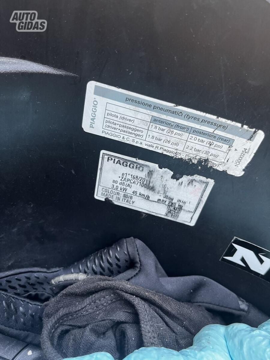 Piaggio NRG 2019 in Kaunas, with an engine capacity of 0.07 L and mileage of 7 thousand km for 1999 €, photo 11 on AUTOMOTO.COM.LV