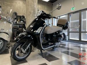 Melns Piaggio Vespa 2006 Rīga, ar dzinēja tilpumu 0.25 L un nobraukumu 22 tūkst. km par 2199 €, foto  vietnē AUTOMOTO.COM.LV