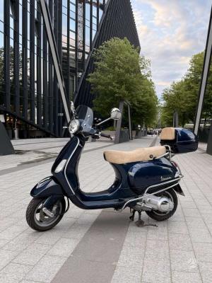 Blue Piaggio Vespa 2008 in Vilnius, with an engine capacity of 0.13 L and mileage of 5 thousand km for 2200 €, photo  on AUTOMOTO.COM.LV