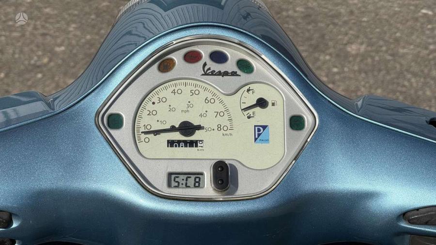 Синий Piaggio Vespa 2008 в Укмерге, объемом двигателя 49.00 л и пробегом 11 тыс. км за 550 €, фото 12 на AUTOMOTO.COM.LV