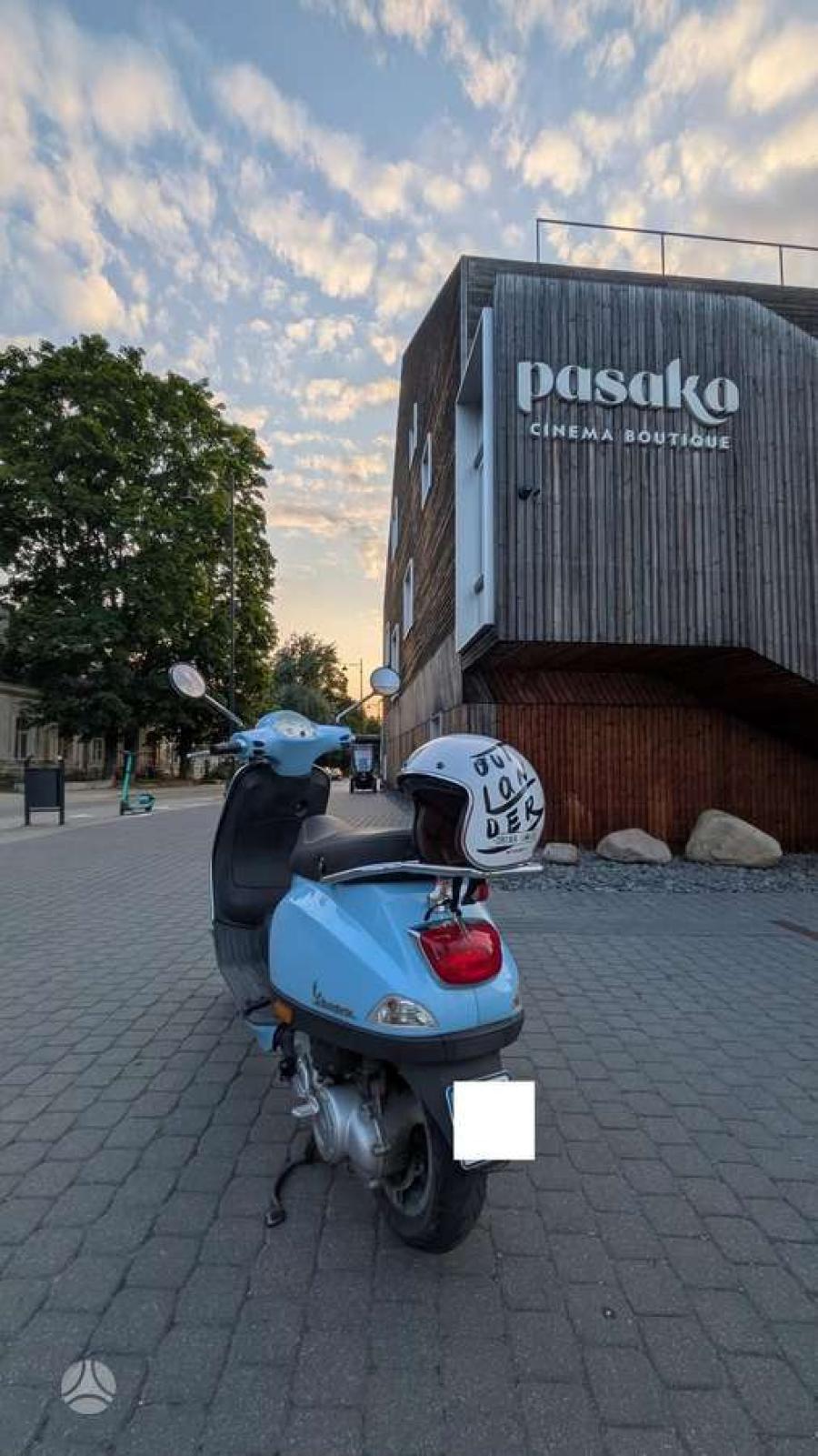 Blue Piaggio Vespa 2011 in Vilnius, with an engine capacity of 50.00 L and mileage of 22 thousand km for 1500 €, photo 8 on AUTOMOTO.COM.LV