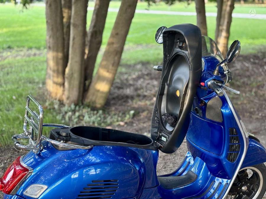Синий Piaggio Vespa 2015 в Каунас, объемом двигателя 0.13 л и пробегом 13 тыс. км за 2450 €, фото 10 на AUTOMOTO.COM.LV