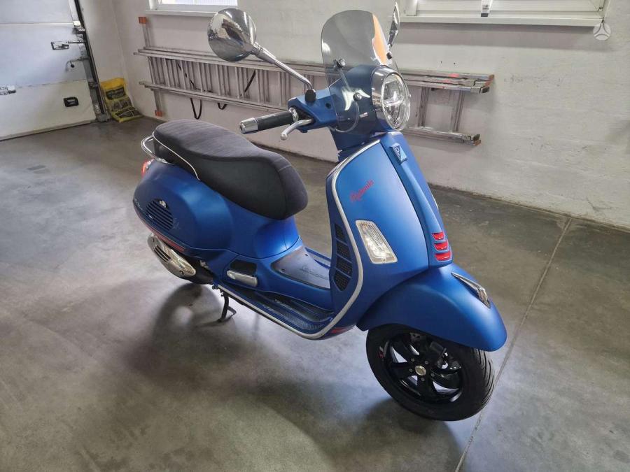 Синий Piaggio Vespa 2021 в Шяуляй, объемом двигателя 0.28 л и пробегом 6 тыс. км за 2900 €, фото 3 на AUTOMOTO.COM.LV