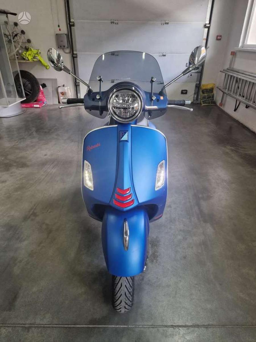 Синий Piaggio Vespa 2021 в Шяуляй, объемом двигателя 0.28 л и пробегом 6 тыс. км за 2900 €, фото 4 на AUTOMOTO.COM.LV