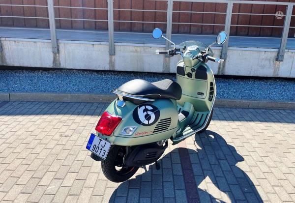 Green Piaggio Vespa 2018 in Marupe, with an engine capacity of 0.30 L and mileage of 13 thousand km for 3500 €, photo 3 on AUTOMOTO.COM.LV