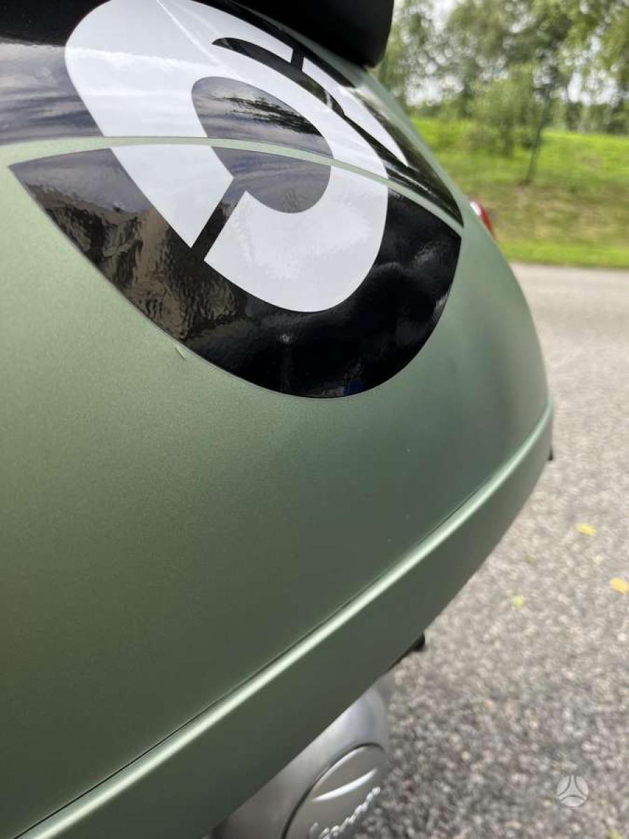 Green Piaggio Vespa 2018 in Marupe, with an engine capacity of 0.30 L and mileage of 13 thousand km for 3500 €, photo 14 on AUTOMOTO.COM.LV