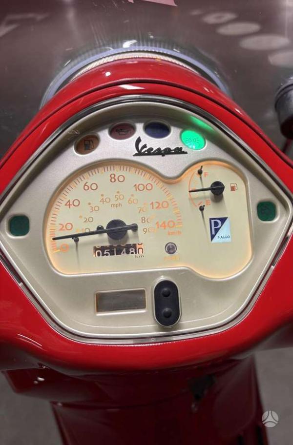 Piaggio Vespa 2008 в Вильнюс, объемом двигателя 0.13 л и пробегом 5 тыс. км за 2750 €, фото 9 на AUTOMOTO.COM.LV