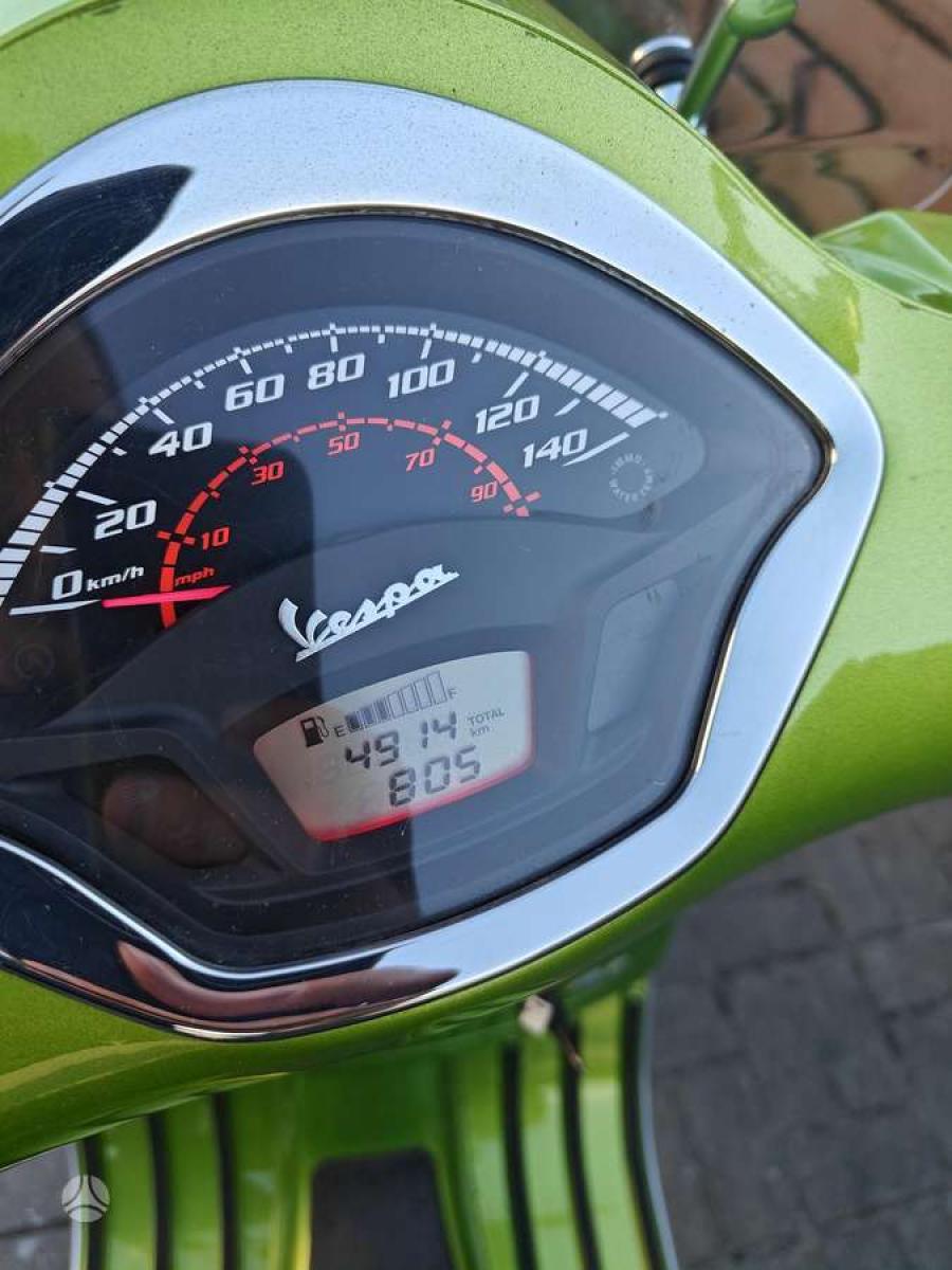 Piaggio Vespa 2017 in Klaipeda, with an engine capacity of 0.13 L and mileage of 5 thousand km for 4100 €, photo 9 on AUTOMOTO.COM.LV