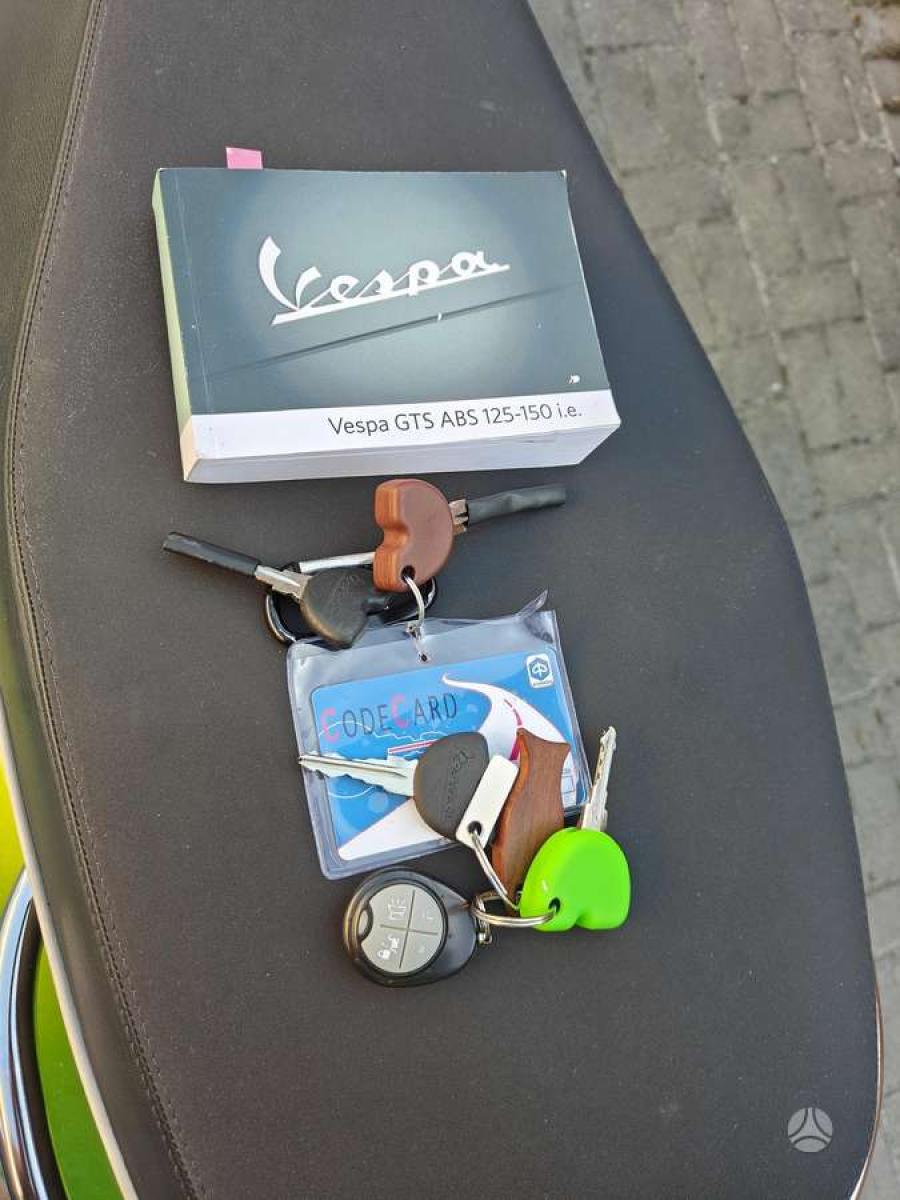 Piaggio Vespa 2017 in Klaipeda, with an engine capacity of 0.13 L and mileage of 5 thousand km for 4100 €, photo 10 on AUTOMOTO.COM.LV