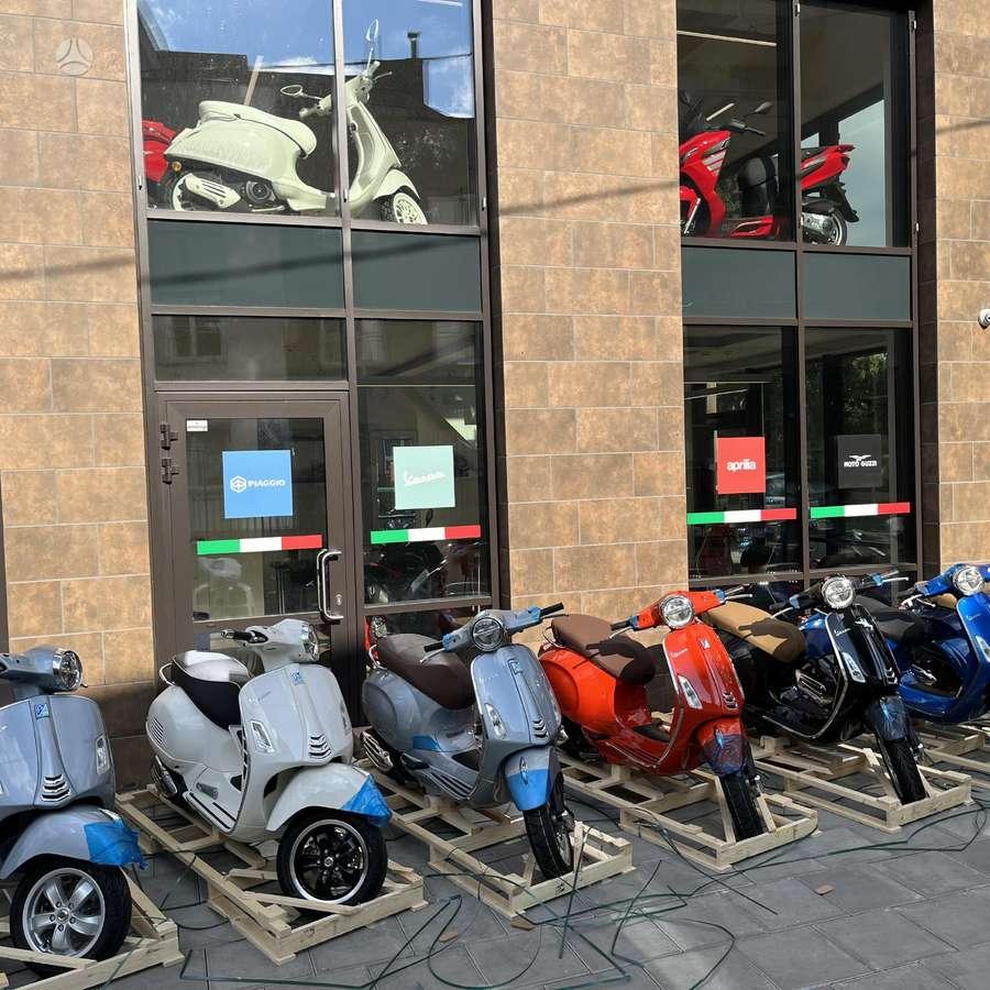 White Piaggio Vespa 2026 in Vilnius, with an engine capacity of 0.13 L and mileage of 0 thousand km for 6249 €, photo 13 on AUTOMOTO.COM.LV