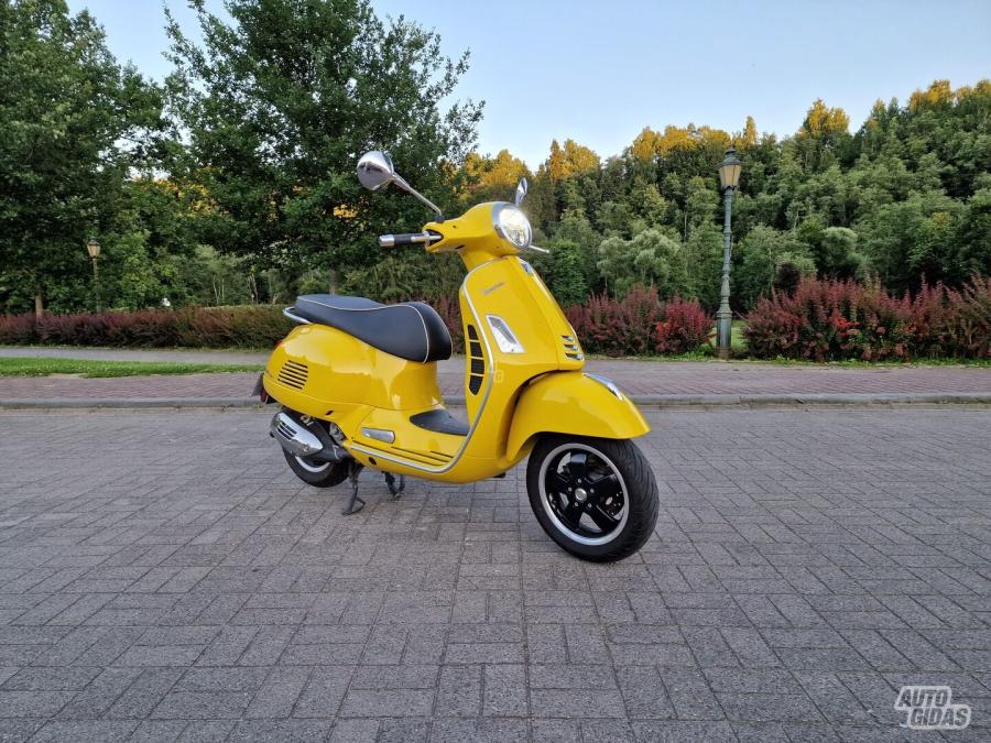 Yellow Piaggio Vespa 2019 in Vilnius, with an engine capacity of 0.30 L and mileage of 5 thousand km for 5250 €, photo 6 on AUTOMOTO.COM.LV