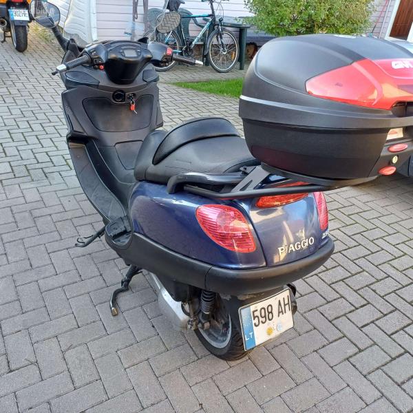 Blue Piaggio X9 2002 in Panevezys, with an engine capacity of 0.25 L and mileage of 65 thousand km for 550 €, photo 6 on AUTOMOTO.COM.LV