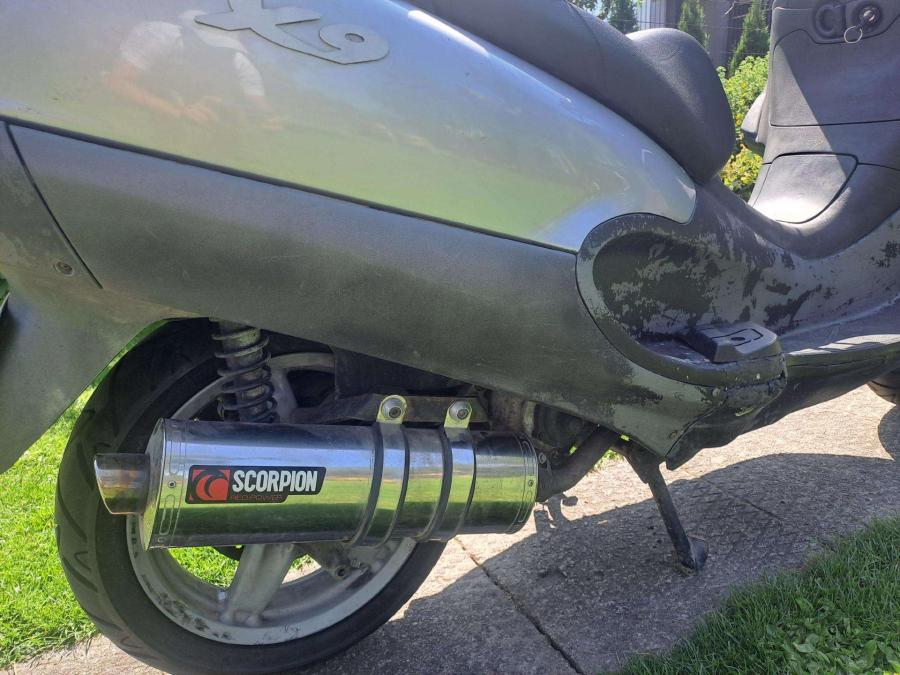Pelēks Piaggio X9 2003 Klaipėda, ar dzinēja tilpumu 0.13 L un nobraukumu 50 tūkst. km par 950 €, foto 16 vietnē AUTOMOTO.COM.LV