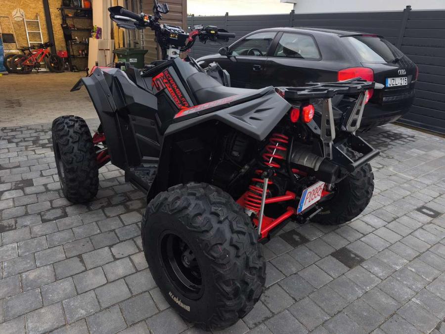 Черный Полярис Scrambler 2022 в Вильнюс, объемом двигателя 1.00 л и пробегом 6 тыс. км за 10000 €, фото 3 на AUTOMOTO.COM.LV