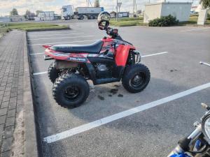 Red Polaris Scrambler 2012 in Taurage, with an engine capacity of 0.50 L and mileage of 6 thousand km for 3200 €, photo 4 on AUTOMOTO.COM.LV
