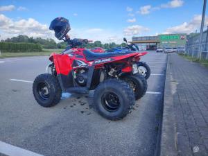 Red Polaris Scrambler 2012 in Taurage, with an engine capacity of 0.50 L and mileage of 6 thousand km for 3200 €, photo 5 on AUTOMOTO.COM.LV