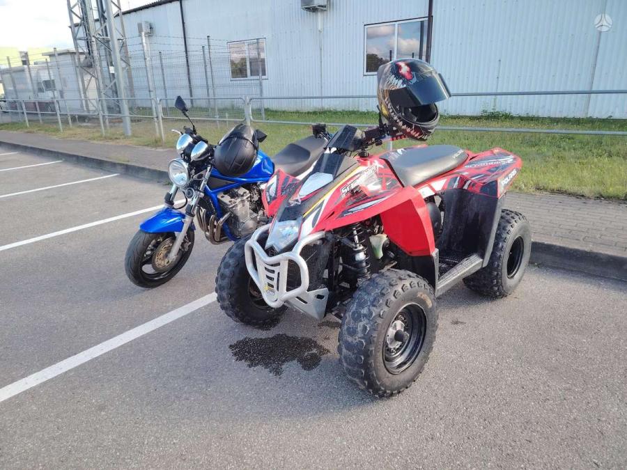 Red Polaris Scrambler 2012 in Taurage, with an engine capacity of 0.50 L and mileage of 6 thousand km for 3200 €, photo 8 on AUTOMOTO.COM.LV