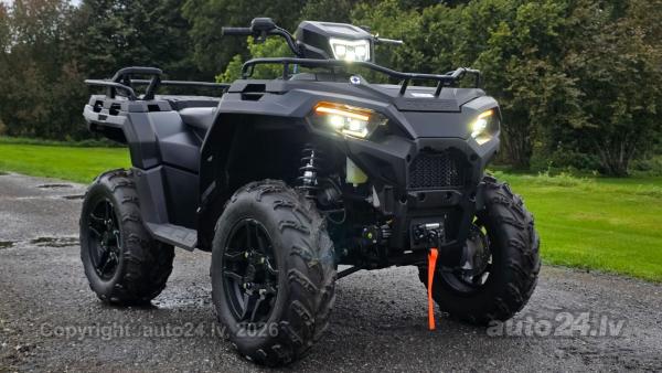 Black Polaris Sportsman 570 2025 in Tallinn, with an engine capacity of 0.00 L and mileage of 0 thousand km for 8650 €, photo 1 on AUTOMOTO.COM.LV