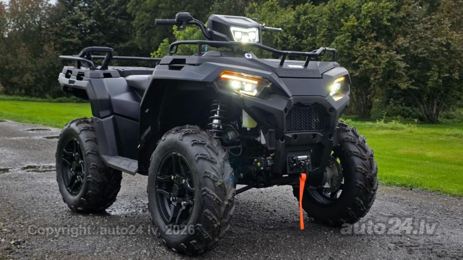Black Polaris Sportsman 570 2025 in Tallinn, with an engine capacity of 0.00 L and mileage of 0 thousand km for 8650 €, photo 1 on AUTOMOTO.COM.LV