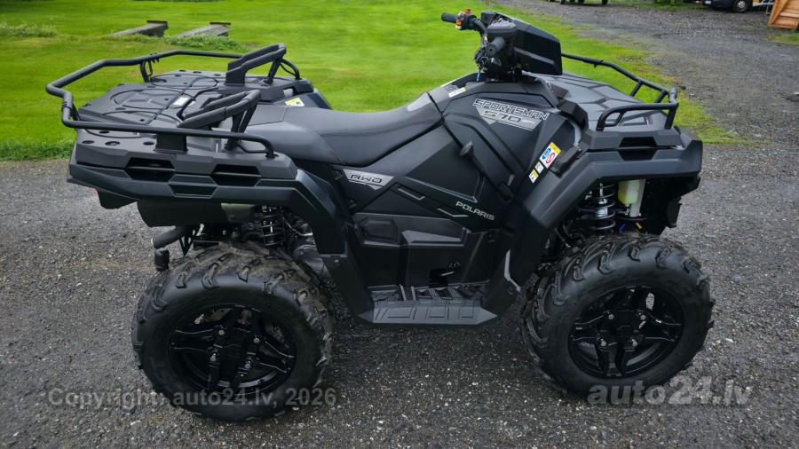 Black Polaris Sportsman 570 2025 in Tallinn, with an engine capacity of 0.00 L and mileage of 0 thousand km for 8650 €, photo 14 on AUTOMOTO.COM.LV