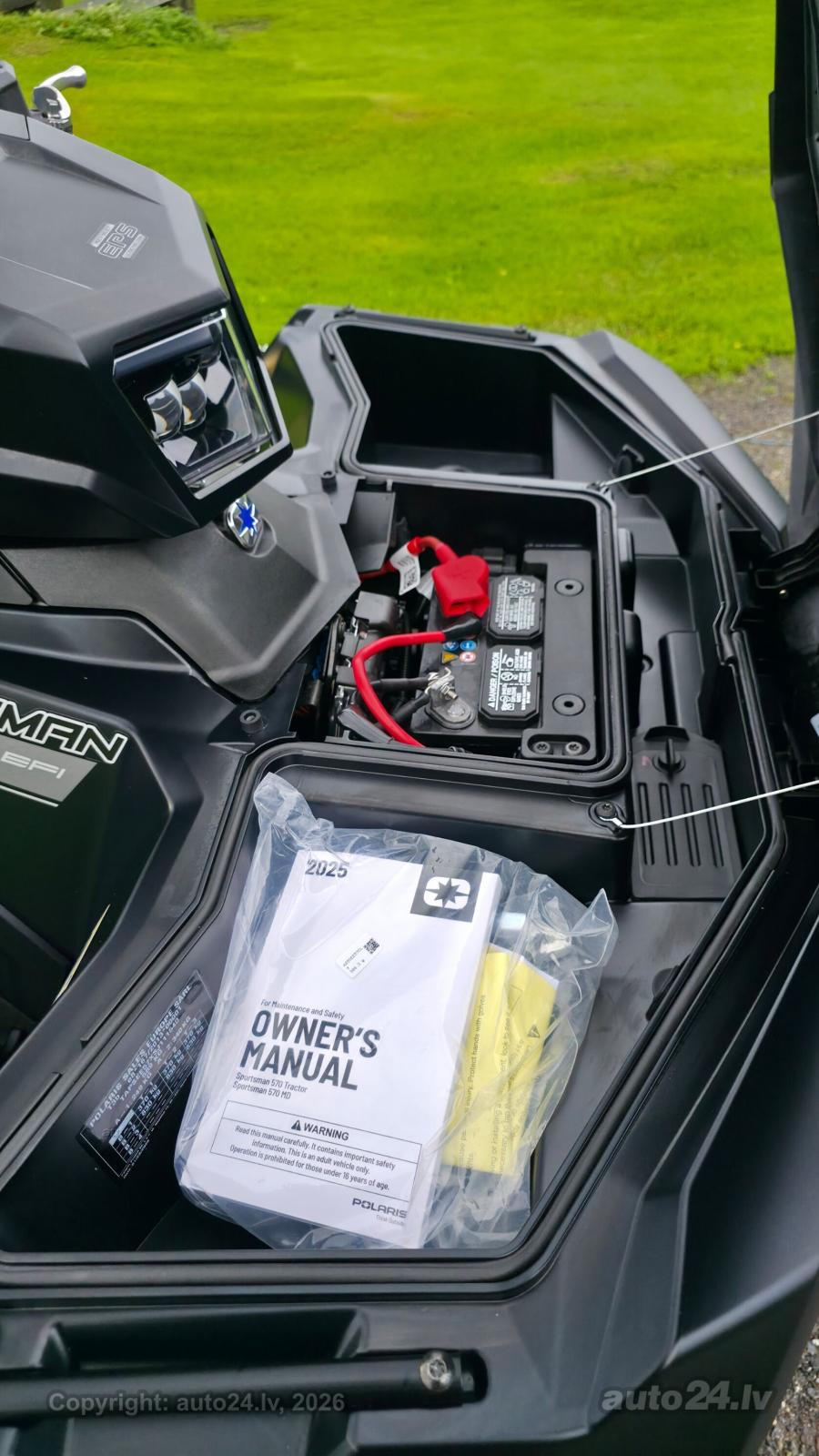 Black Polaris Sportsman 570 2025 in Tallinn, with an engine capacity of 0.00 L and mileage of 0 thousand km for 8650 €, photo 30 on AUTOMOTO.COM.LV
