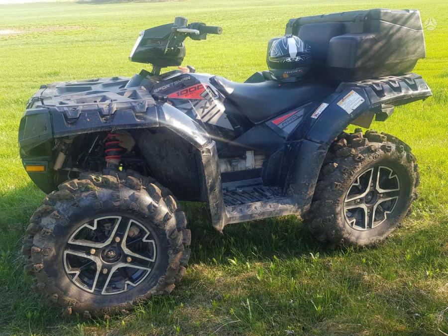Black Polaris Sportsman 2015 in Kedainiai, with an engine capacity of 1.00 L and mileage of 2 thousand km for 6900 €, photo 3 on AUTOMOTO.COM.LV