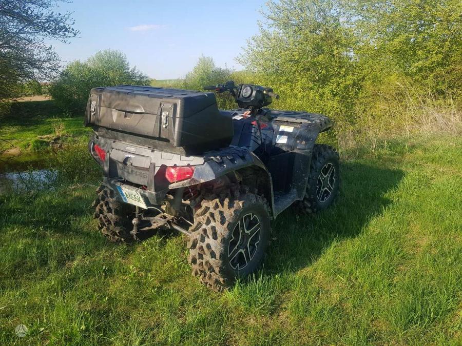 Black Polaris Sportsman 2015 in Kedainiai, with an engine capacity of 1.00 L and mileage of 2 thousand km for 6900 €, photo 6 on AUTOMOTO.COM.LV