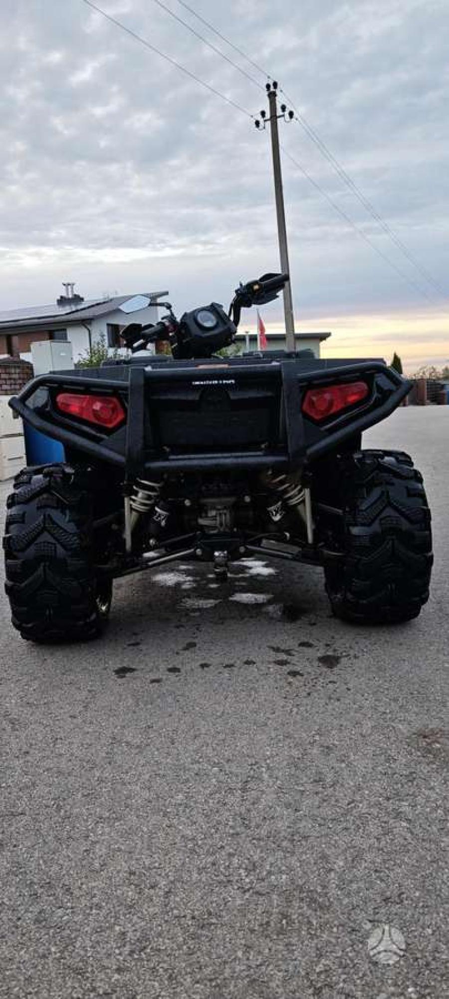 Black Polaris Sportsman 2015 in Alytus, with an engine capacity of 1.00 L and mileage of 8 thousand km for 7300 €, photo 15 on AUTOMOTO.COM.LV