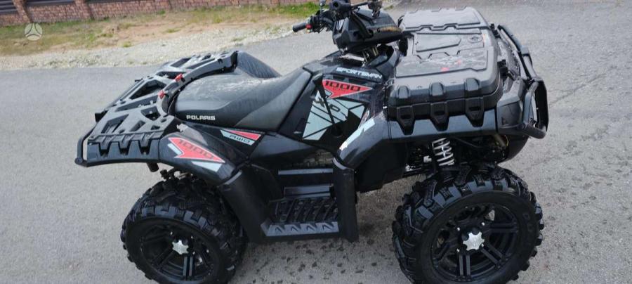 Black Polaris Sportsman 2015 in Alytus, with an engine capacity of 1.00 L and mileage of 8 thousand km for 7300 €, photo 16 on AUTOMOTO.COM.LV