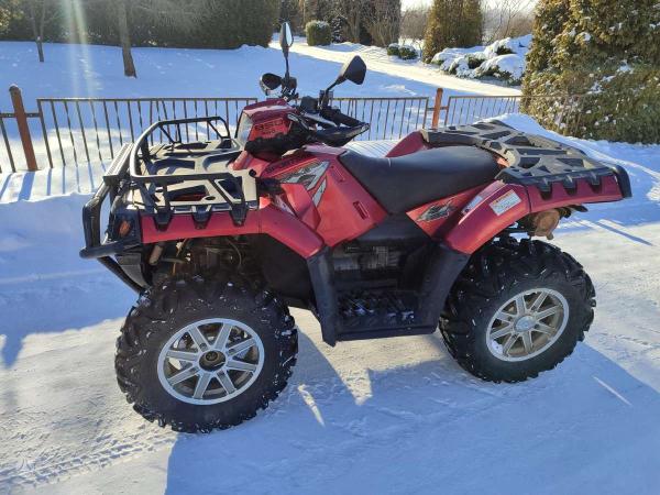 Red Polaris Sportsman 2010 in Kedainiai, with an engine capacity of 0.85 L and mileage of 10 thousand km for 5500 €, photo 2 on AUTOMOTO.COM.LV