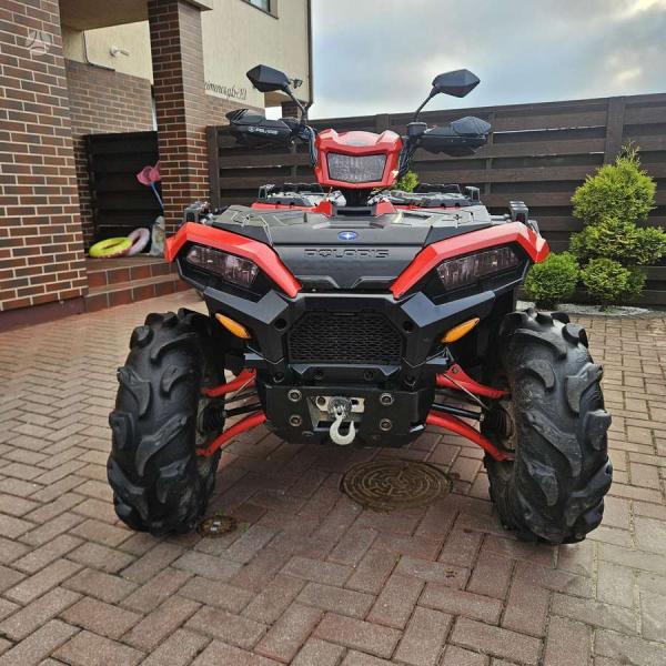 Red Polaris Sportsman 2019 in Klaipeda, with an engine capacity of 0.95 L and mileage of 3 thousand km for 7900 €, photo 1 on AUTOMOTO.COM.LV
