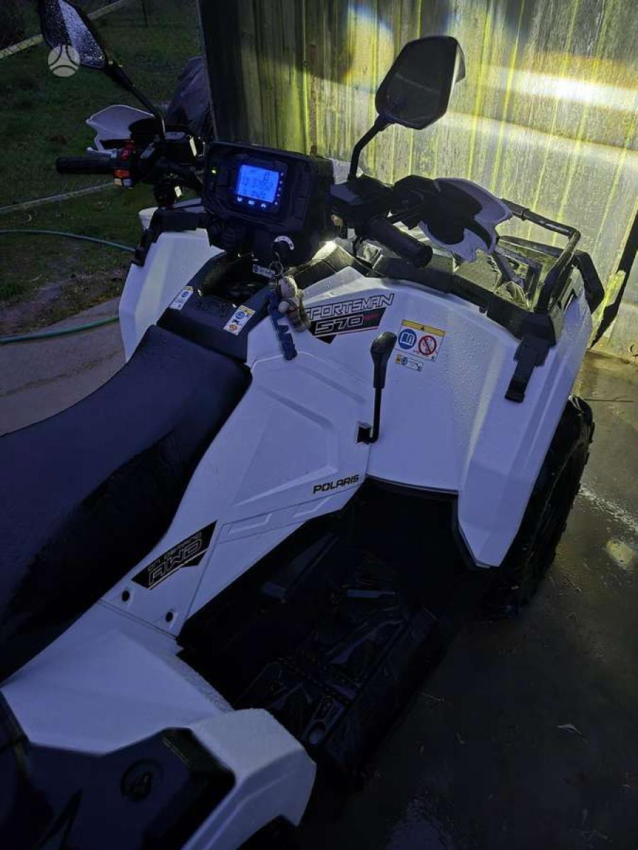 White Polaris Sportsman 2022 in Sakiai, with an engine capacity of 0.57 L and mileage of 4 thousand km for 6900 €, photo 1 on AUTOMOTO.COM.LV